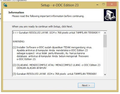 Cara Mudah Download dan Install E-DDC 23 Versi 3.3 (Versi Terbaru 2014)