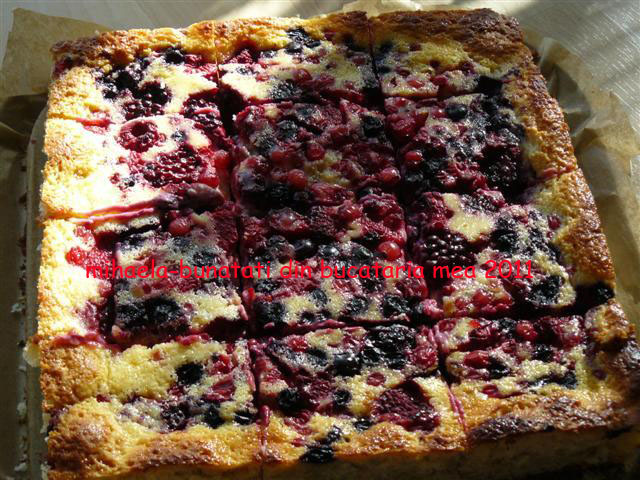 bunatati din bucataria mea: patrate cu fructe de padure