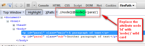 Selenium-By-Arun: 340. Using node( ) wild card in XPath Statements