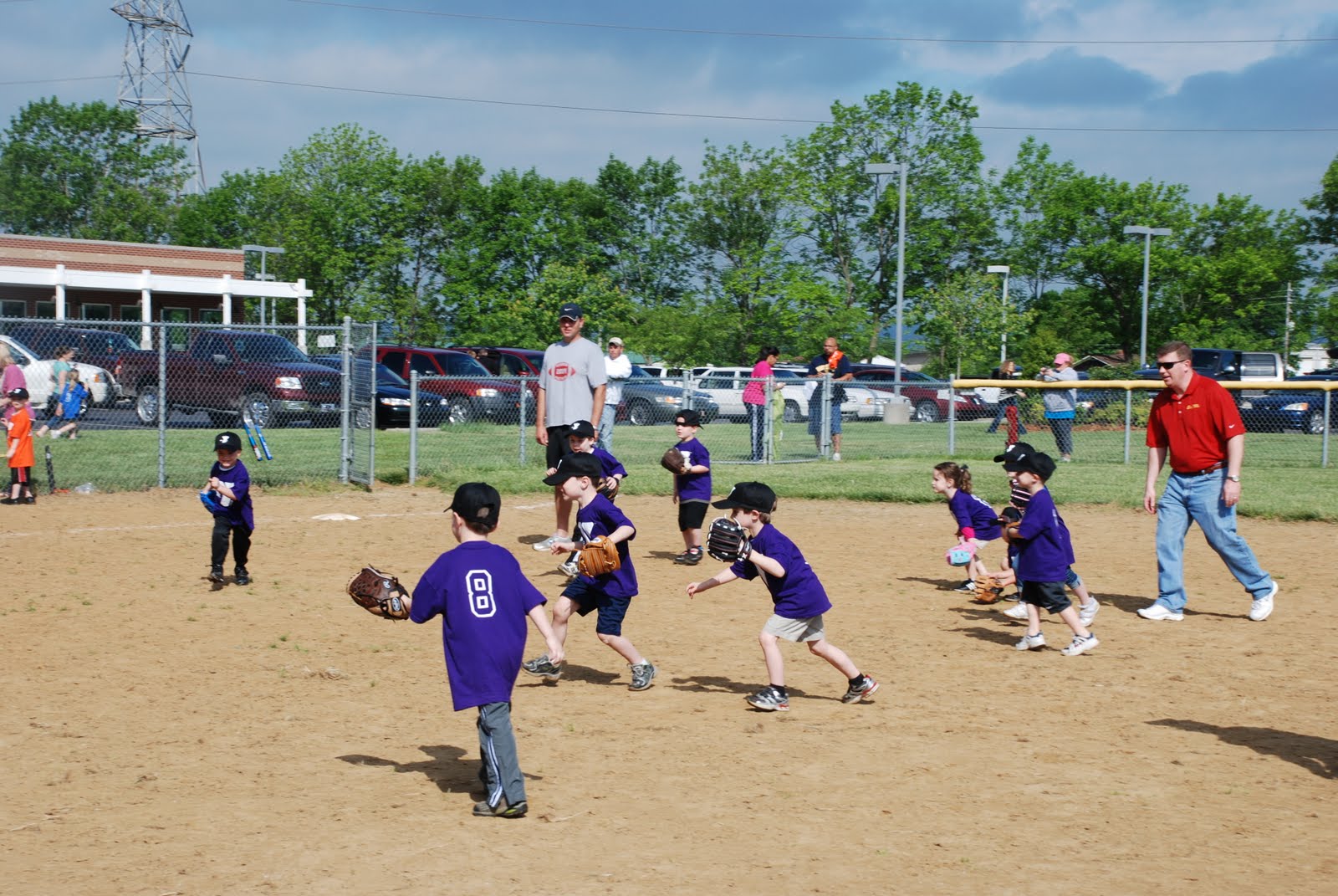 The Noble Family: Braden's first tee ball game