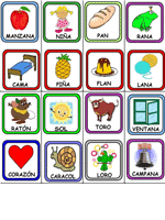 Fichas De Trabajo Y Otros Recursos Educativos : Tarjetas De Rimas