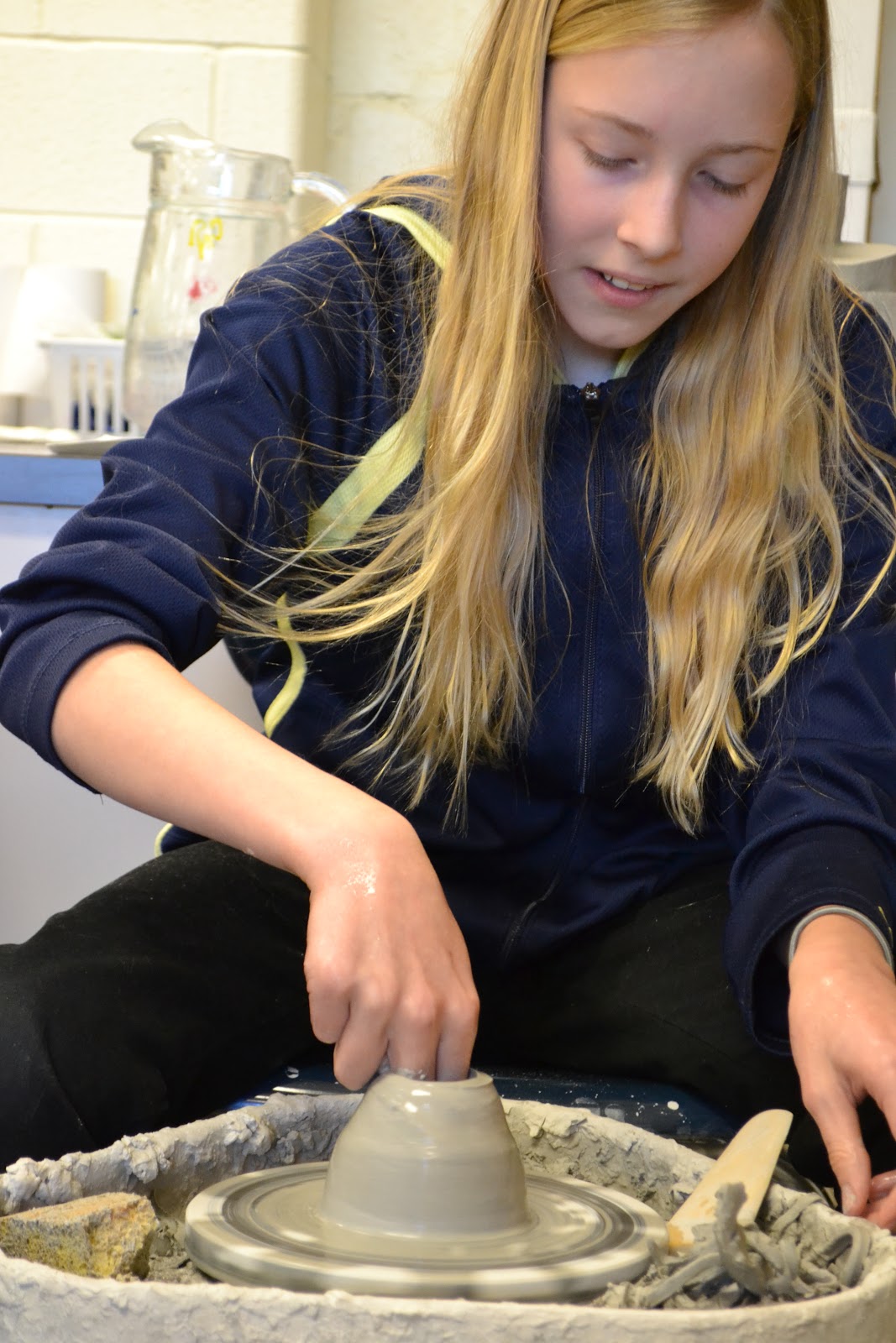 Smock Room: Throwing clay around...