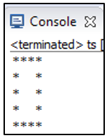 Membuat Persegi Bintang yang Tengahnya Bolong Dengan Java | Teknik Informatika