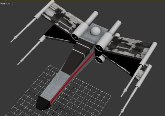3D Modelling and Animation: Texturing my X-Wing Ship
