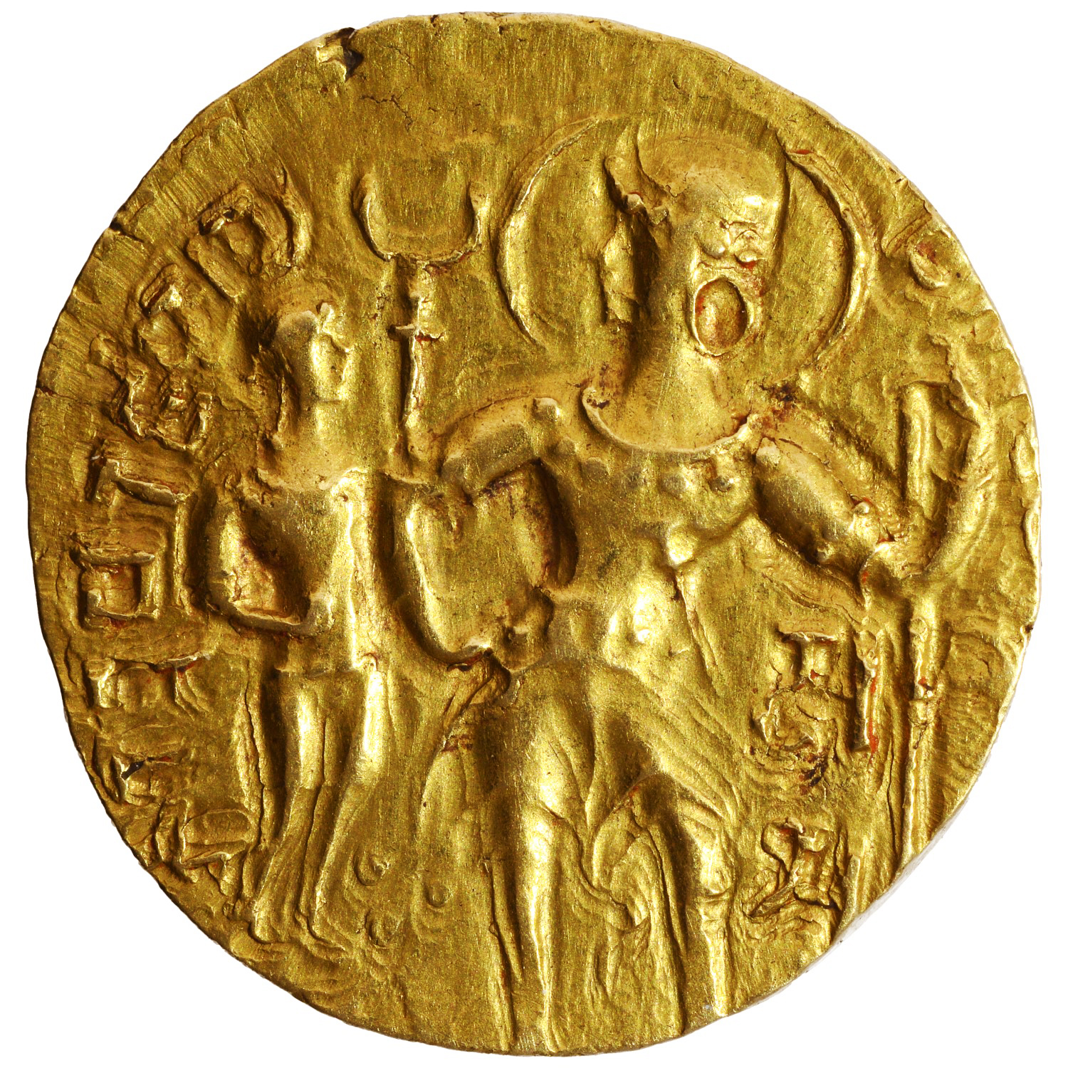 Marudhar Arts®: Extremely Rare Gold Dinar Coin of Samudragupta of Gupta ...