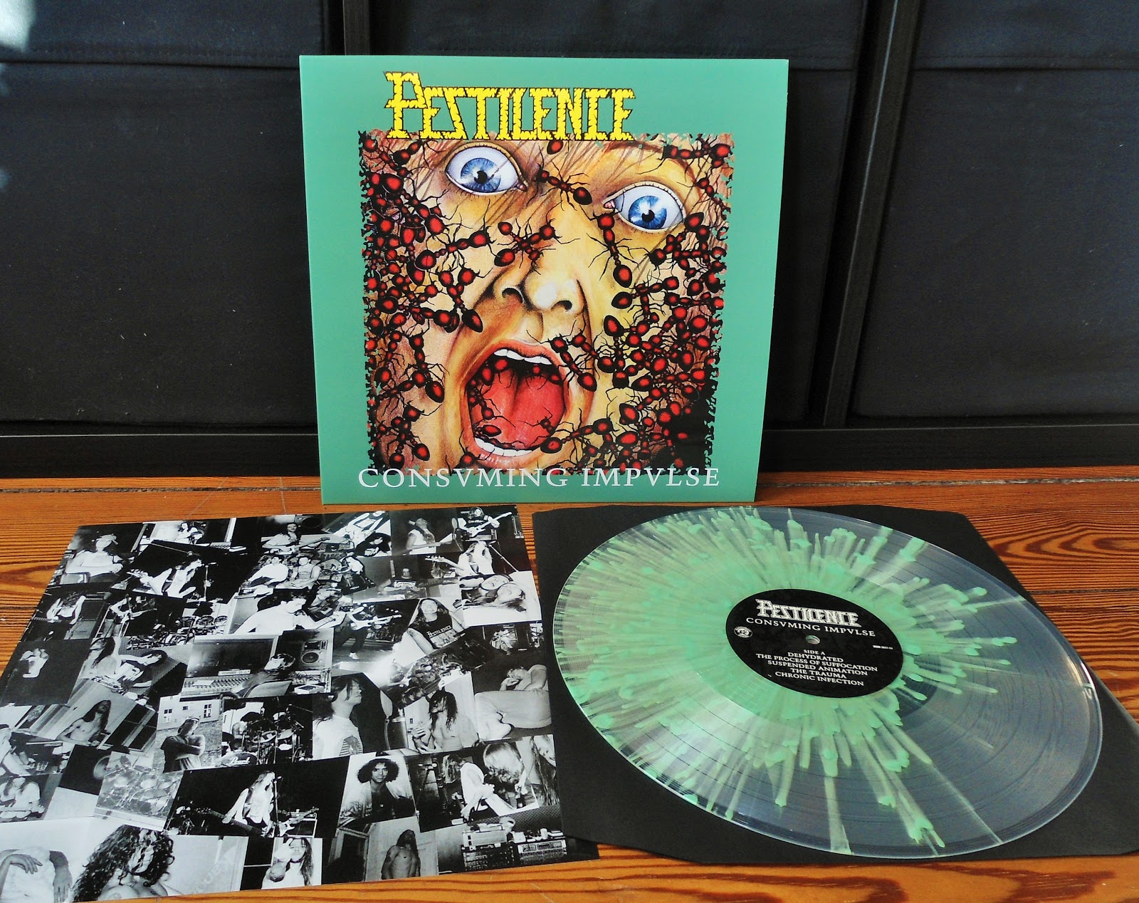 hardcore/metal vinyl: pestilence - consuming impulse