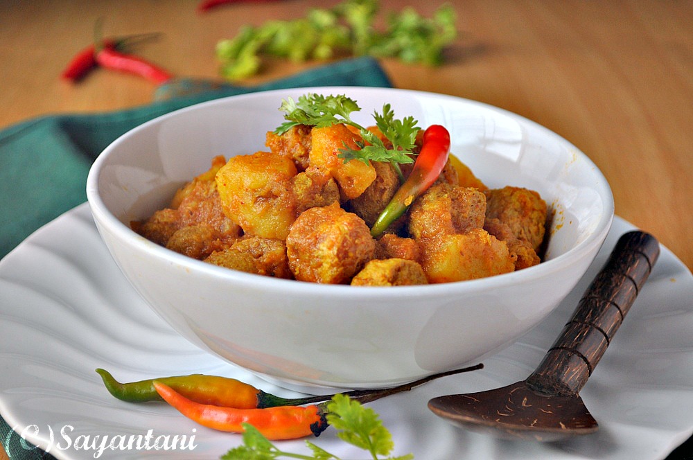 Soy Chunks Curry - A Homemaker's Diary