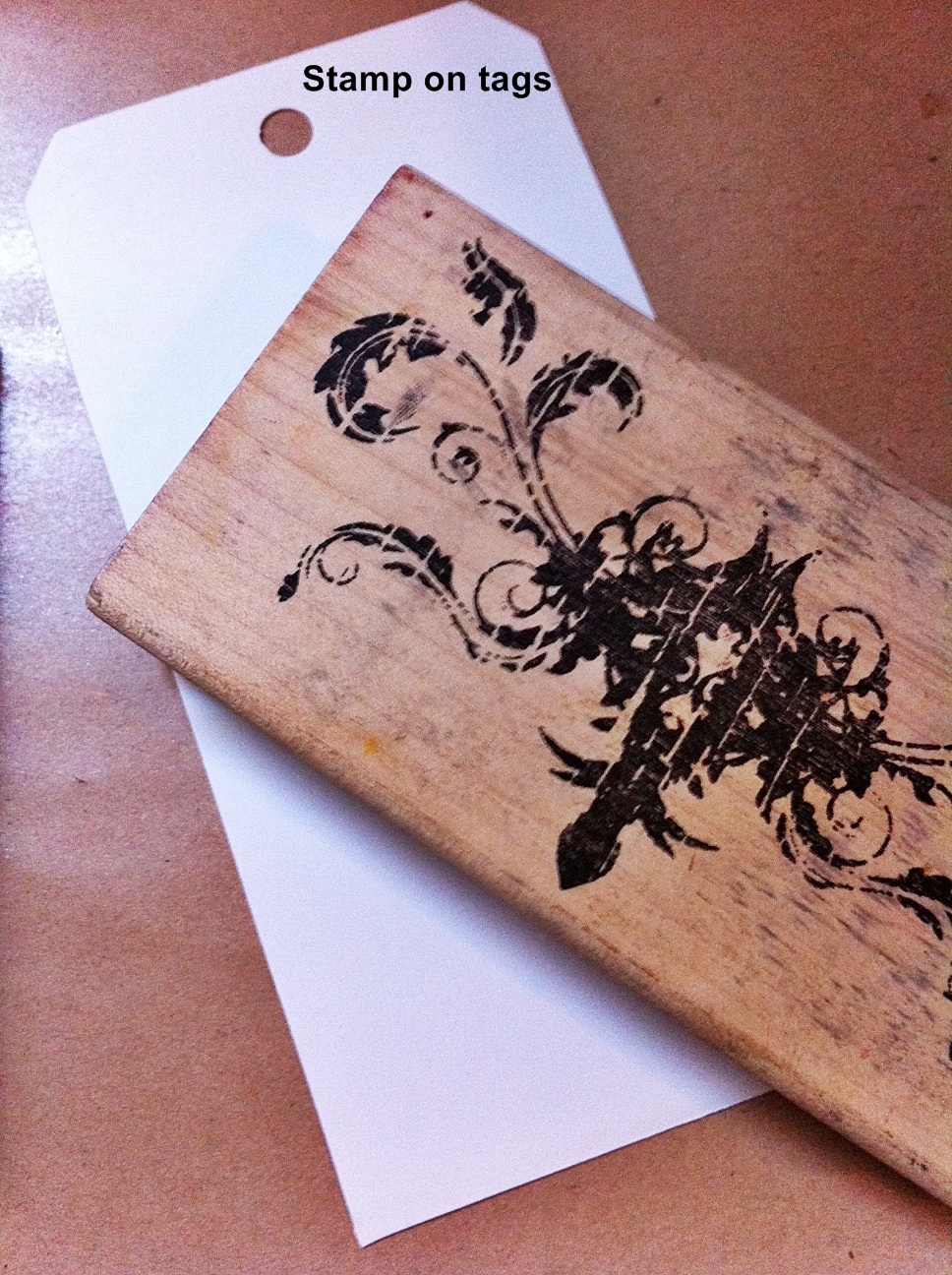 Papier Love: Stamping with Acrylic Paint - Tutorial
