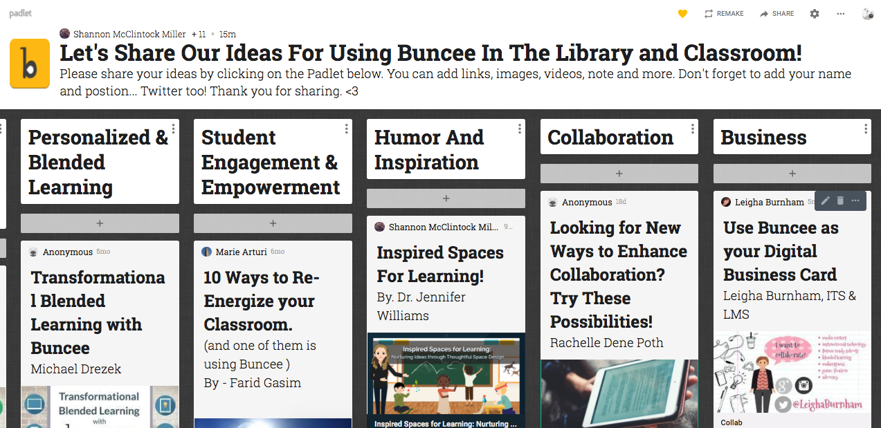 The Library Voice: Over 100 Ideas For Using Buncee In The Library and ...