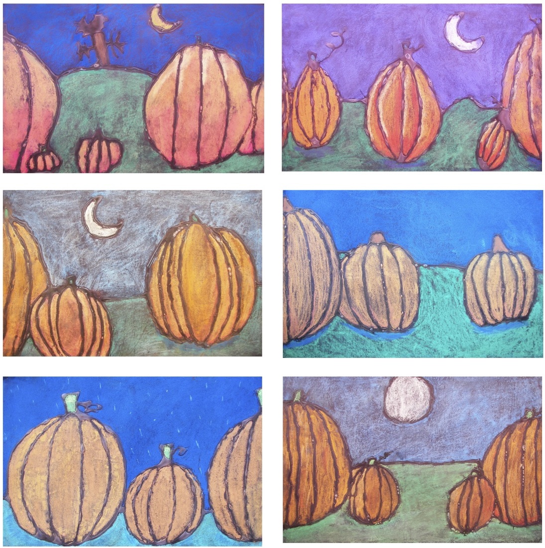 The Rolling Artroom: Pastel Pumpkins 4th - 6th Grade