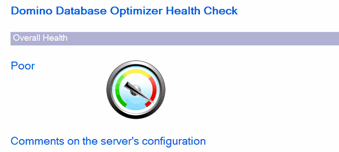 Work related ramblings: Domino Database Optimizer Health Check