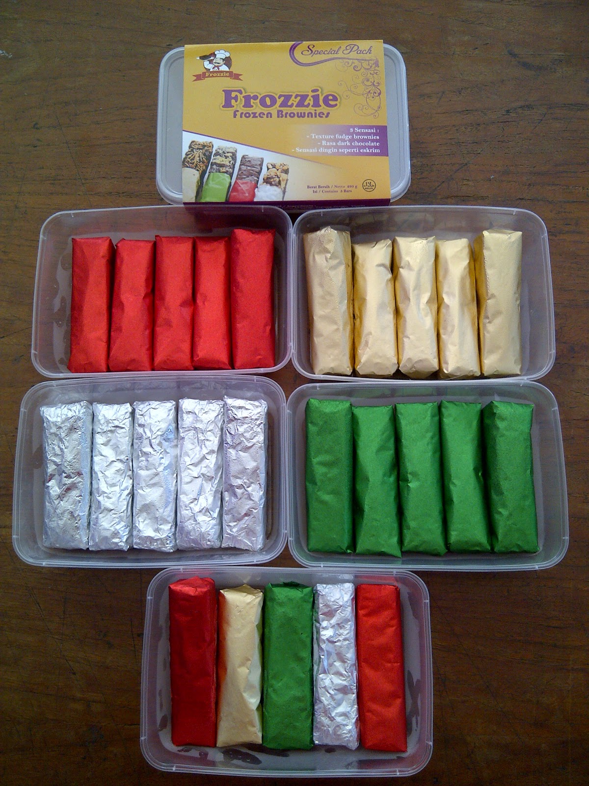 Frozen Brownies Frozzie