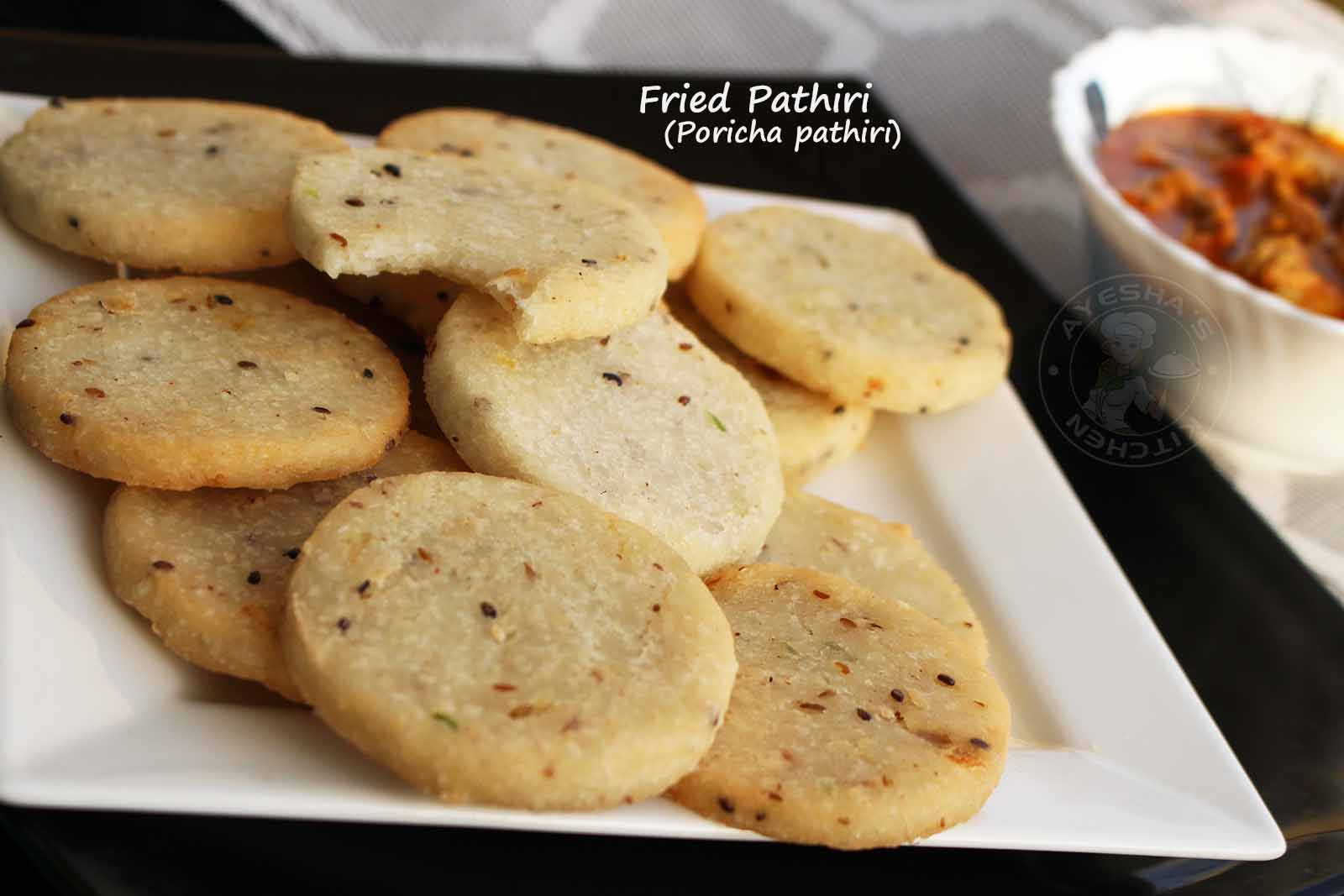 MALABAR FRIED PATHIRI / PORICHA PATHIRI / YENNA PATHIRI - DINNER IDEAS
