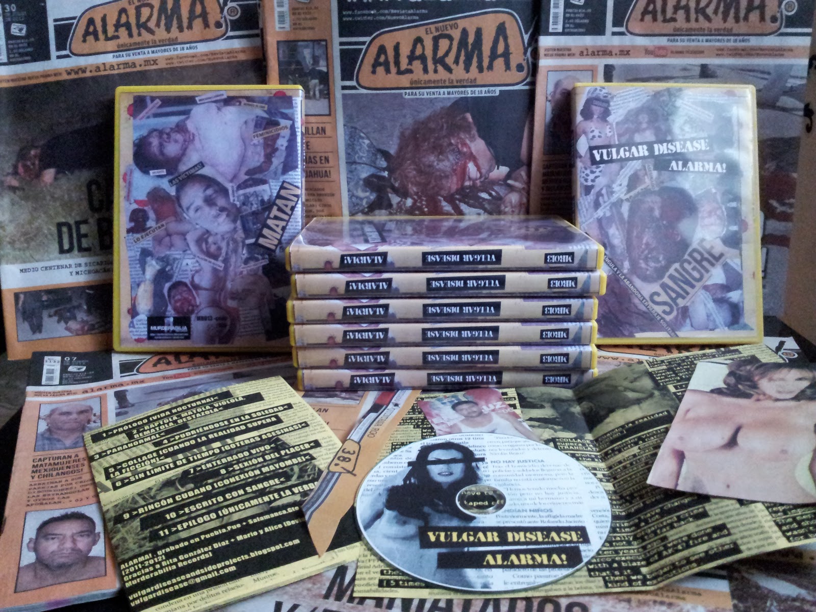 Murderabilia Records: MR013 – VULGAR DISEASE - “Alarma!” CDR