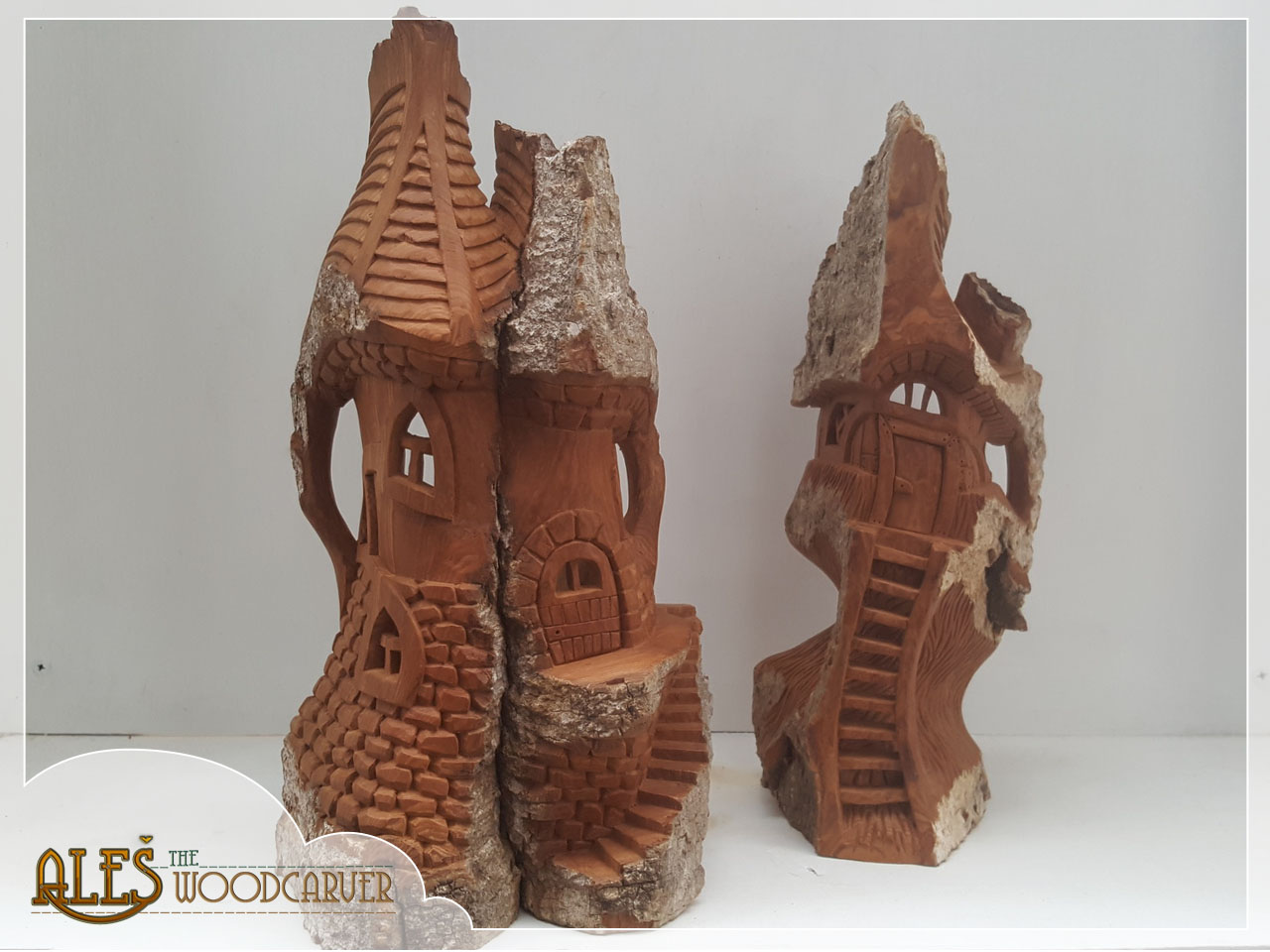 Ales the woodcarver: The last cottonwood bark carvings of 2017