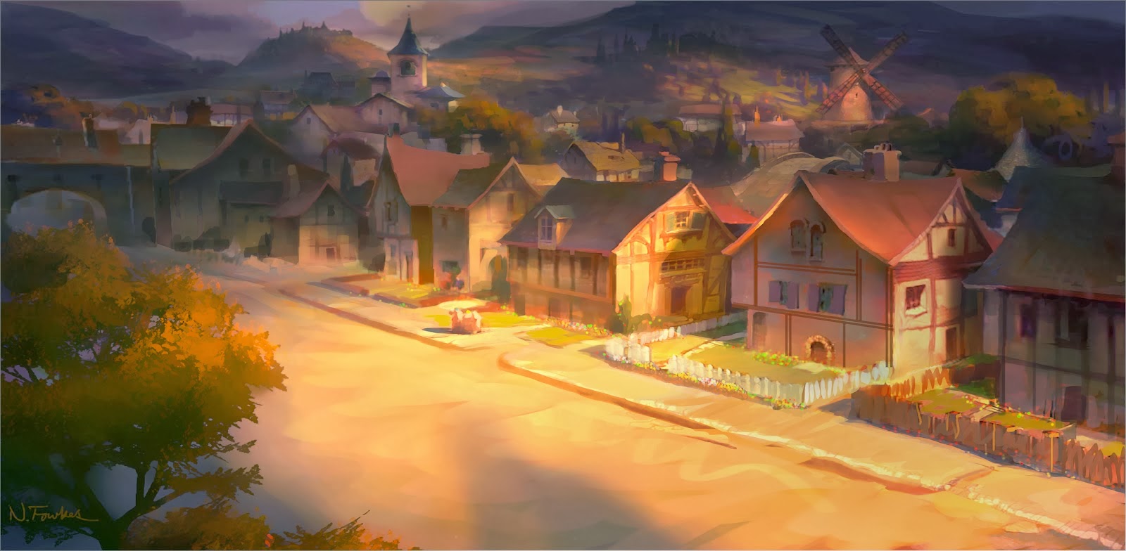 Gemma Southam Level 3 Art and Design: Nathan Fowkes, Townscape.