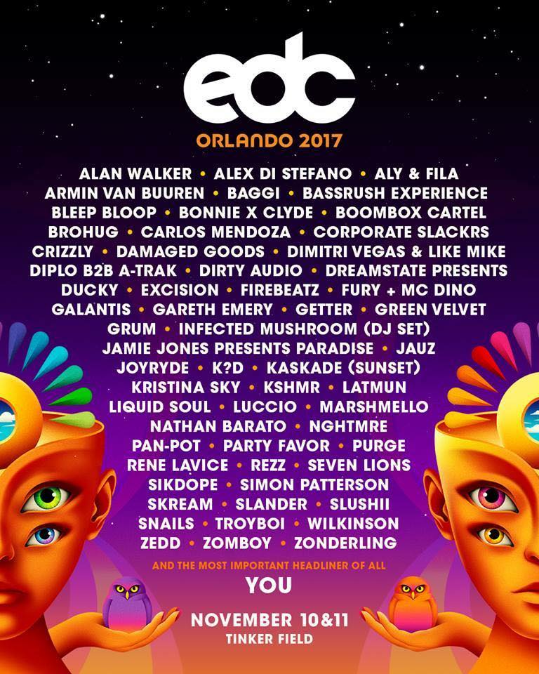 Save Pleasure Island Blog: EDC - Orlando DJ Lineup Announced!