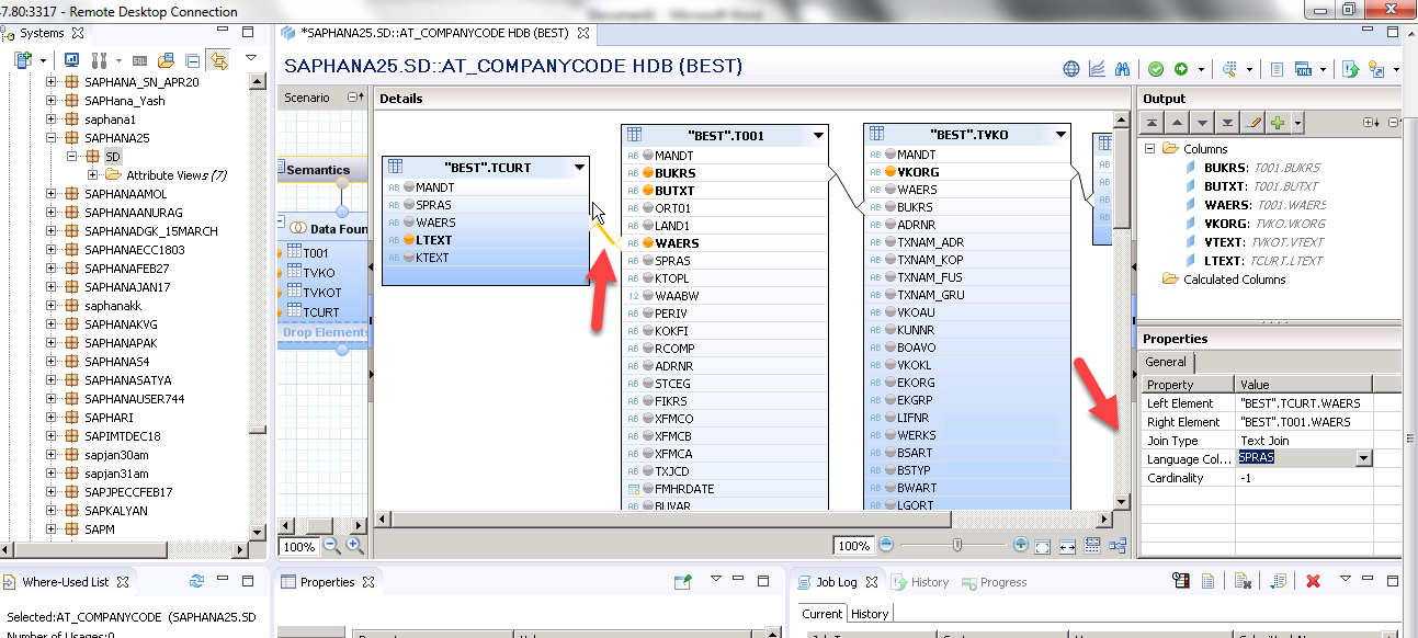 Sap Tech Implementing Attribute View With Company Code