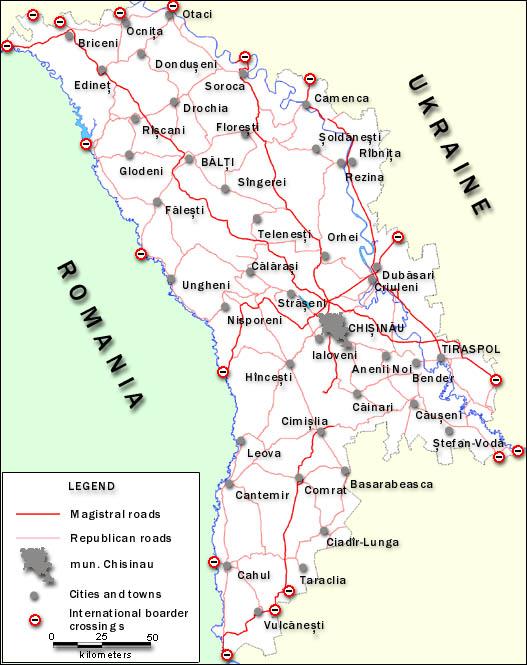 MAPAS DA MOLDÁVIA
