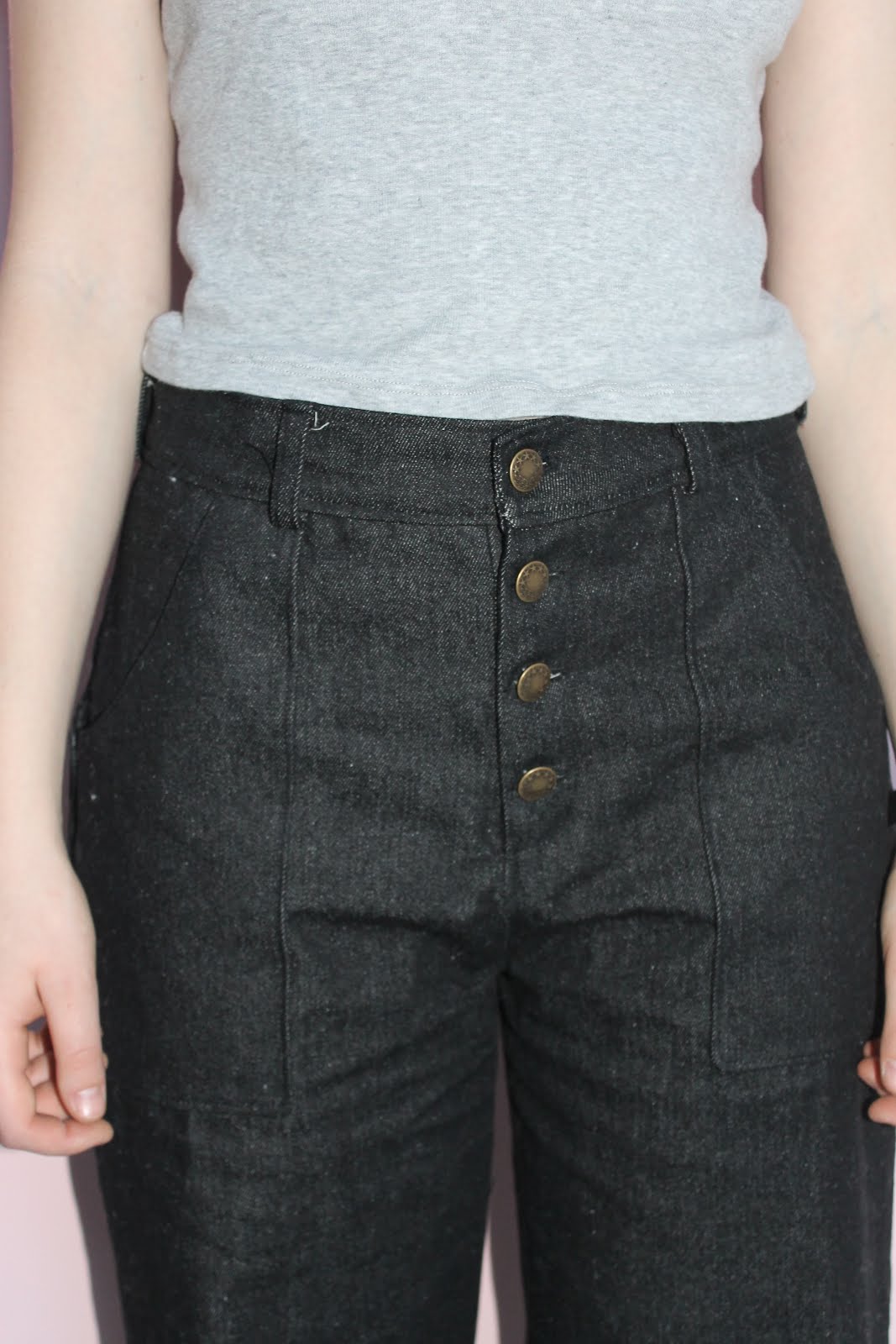 Lets Get Sewing: Black True Bias Lander Pants