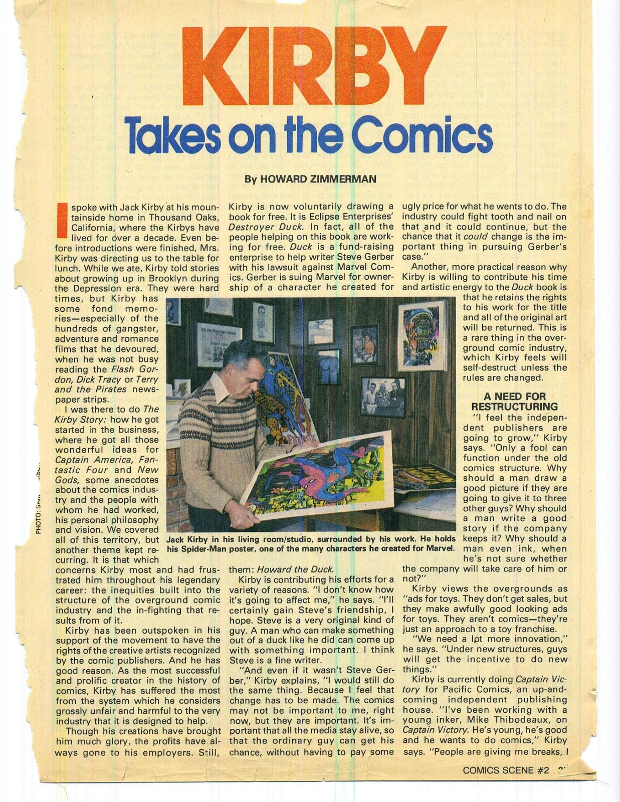 Barry's Pearls of Comic Book Wisdom: Kirby Takes On The Comics: 1982