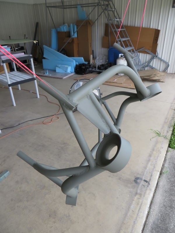 The Long EZ Build: Engine mount paint