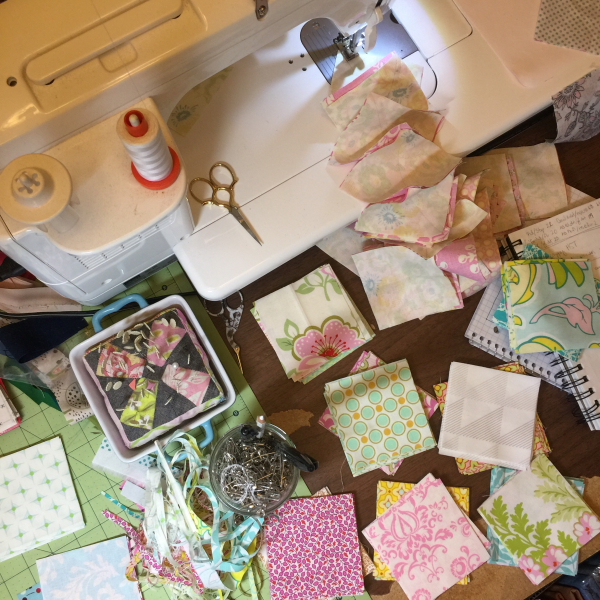 Splish Splash Stash: sewing room scenes
