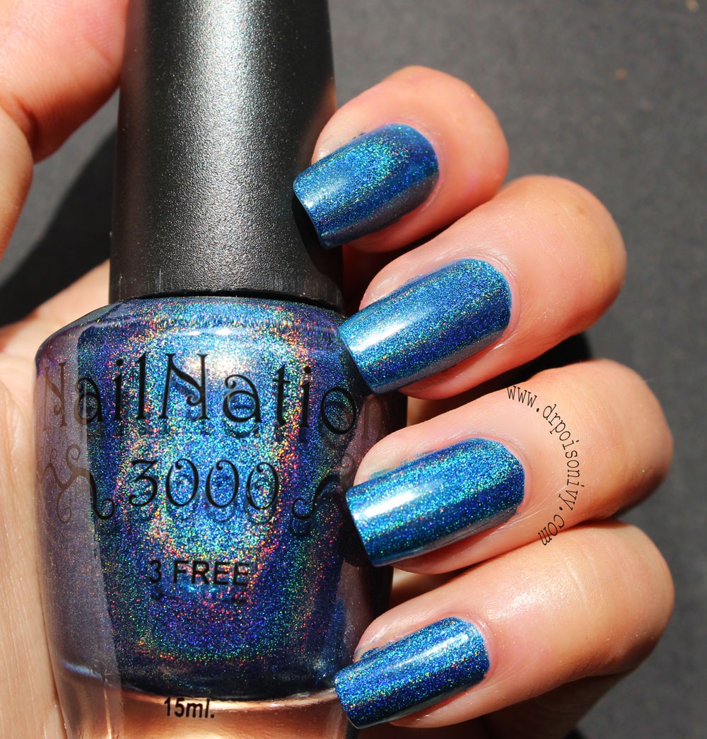 Dr.Poison Ivy's Beauty Blog: Nail Nation 3000 Holographic Polish swatches