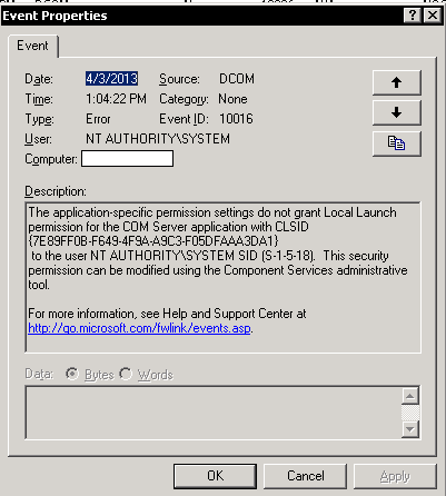 Anwar Younus Blog: Error-The application-specific permission settings ...
