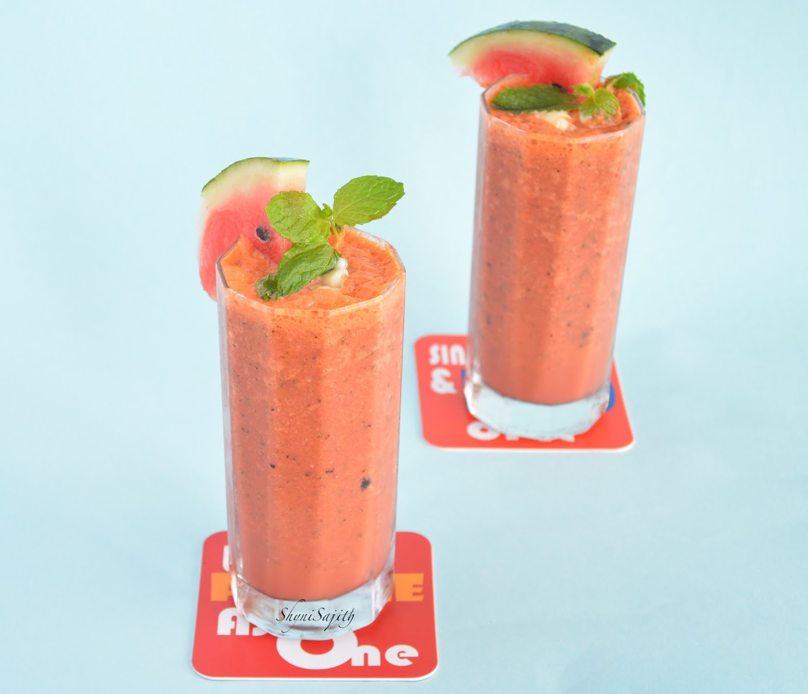 My Cooking Experiments.........: Watermelon Milkshake with Mint