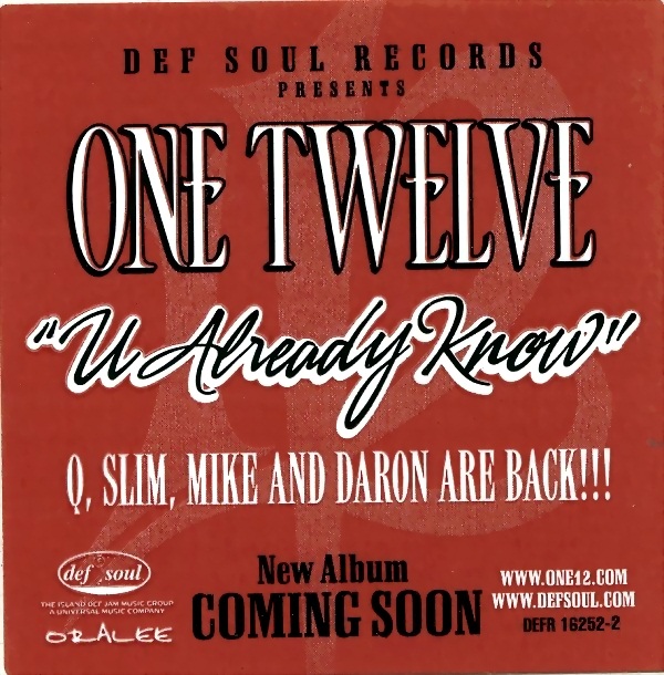 highest level of music: 112-U_Already_Know-(Promo_CDS)-2005-hlm