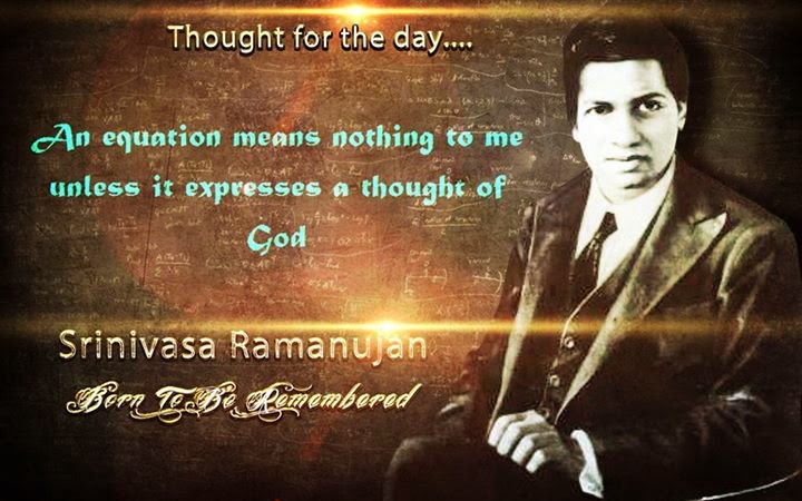 Sugavanam English Writings: I salute Srinivasa Ramanujan for his great ...
