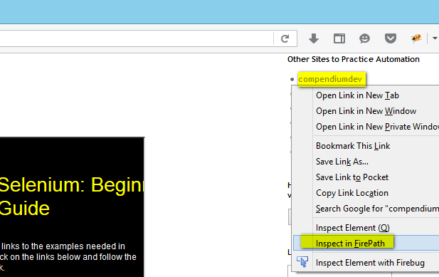 Selenium By Arun Selenium 3 And Click Command For Clicking A Hyper