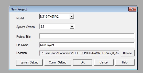 Simulasi Motor Forward & Reverse menggunakan CX Programmer dan CX Designer
