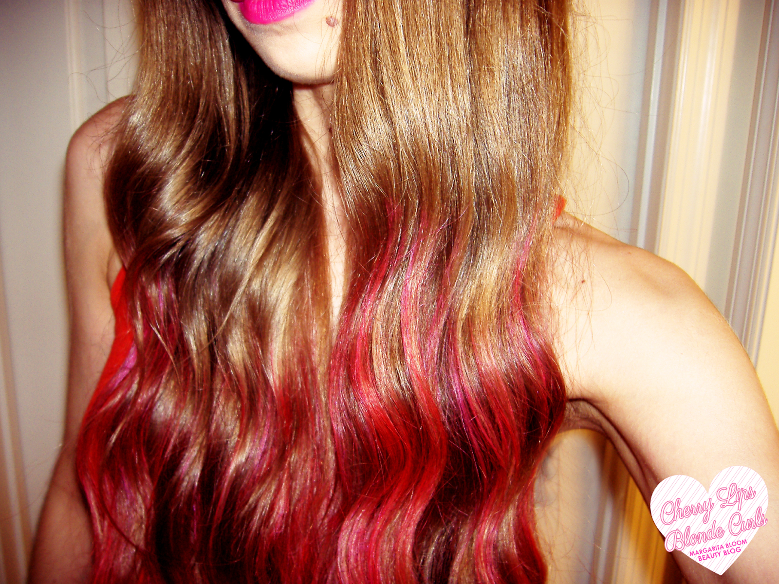 Cherry Lips Blonde Curls: REVIEW ♥ Redken Color Rebel Hair Makeup ♥ My ...