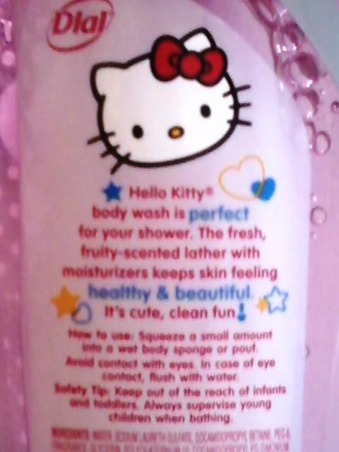 All About Goo: Review: Dial Hello Kitty Moisturizing Body Wash