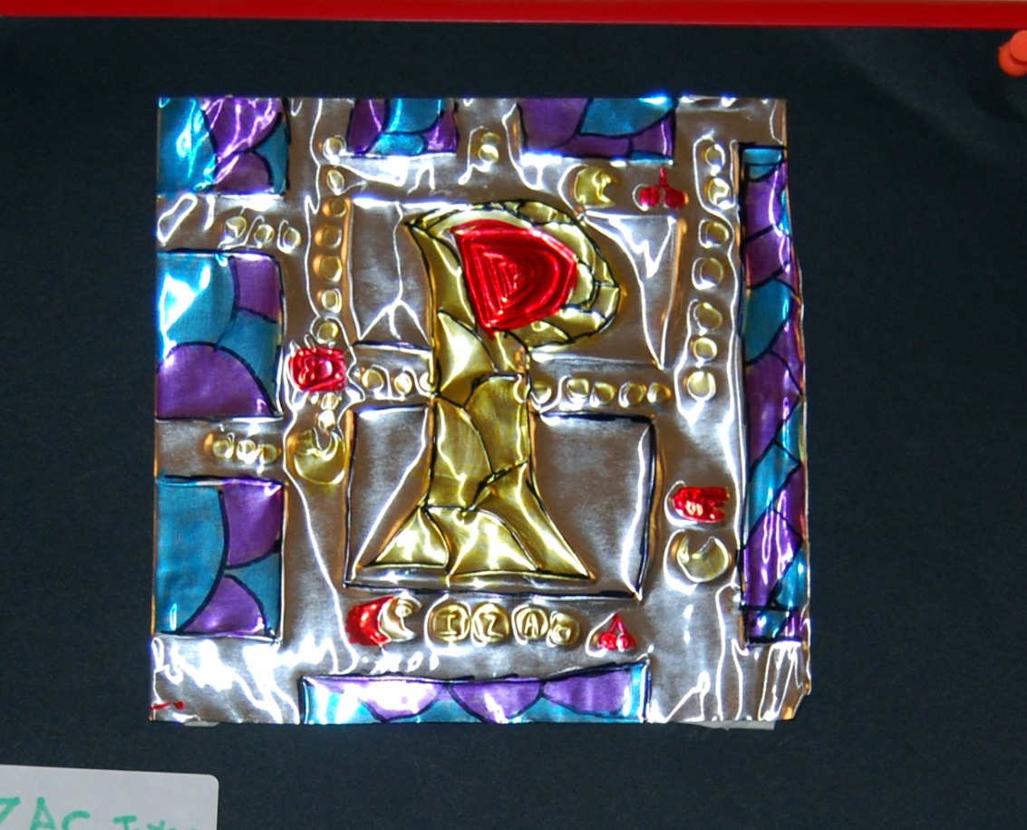 Mrs. Art Teacher!: Medieval illuminated letters in foil
