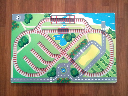 moshe things: Train Playboard for Ezra