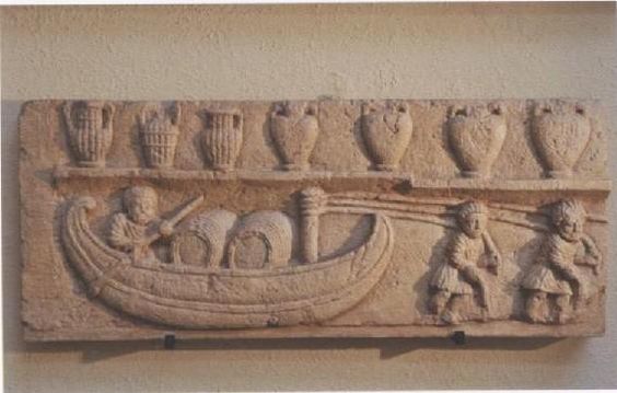 Embarcaciones fluviales romanas.