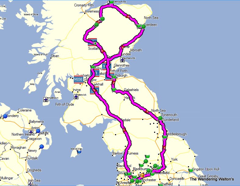 The Wandering Waltons: The Gold Post Box Challenge Ride Guide