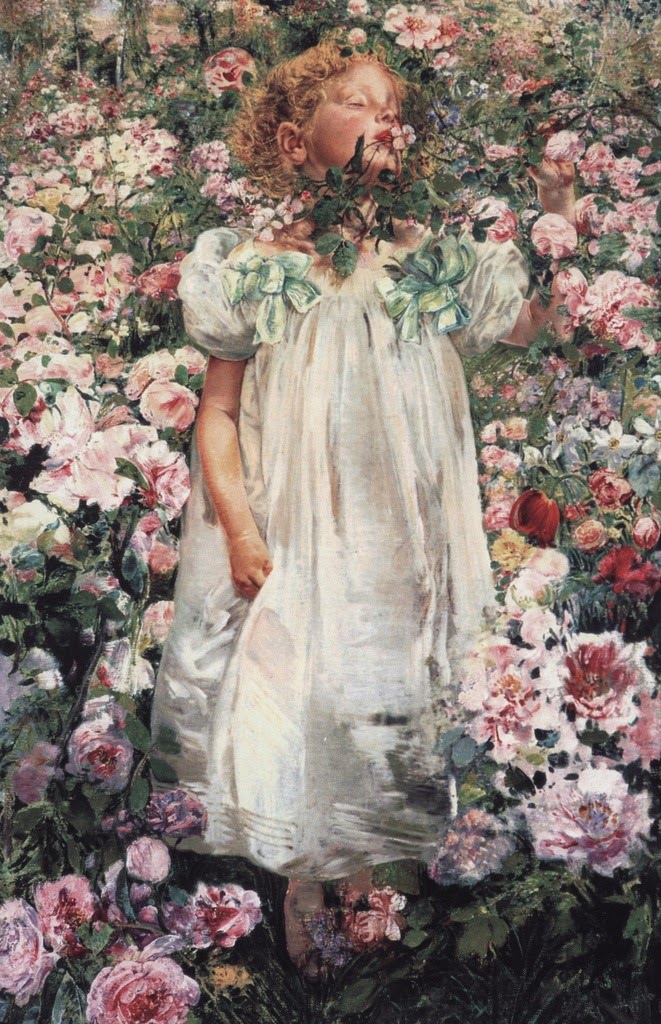 BEAUTIFUL PAINTINGS: Leon FREDERIC Fragrance 1894