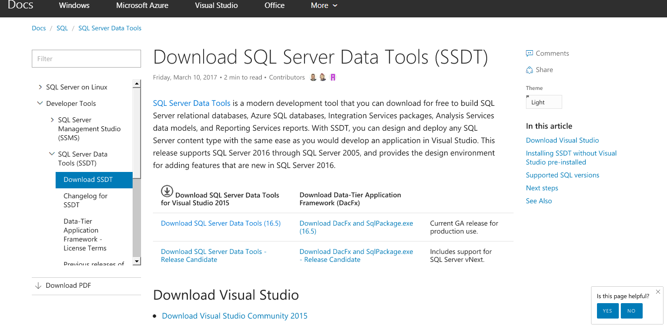 Mastering SQL Server : Where is BIDS in Visual Studio 2015 or Blend for ...