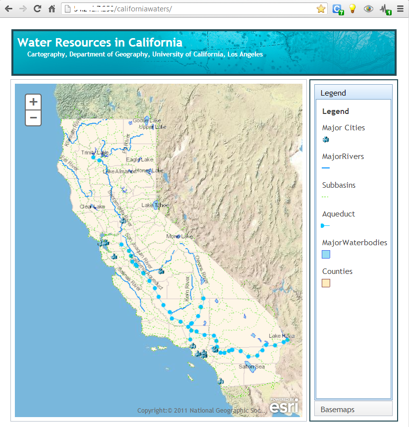 Bruins Geospatial: Cartography - Make Map of Water Systems in California