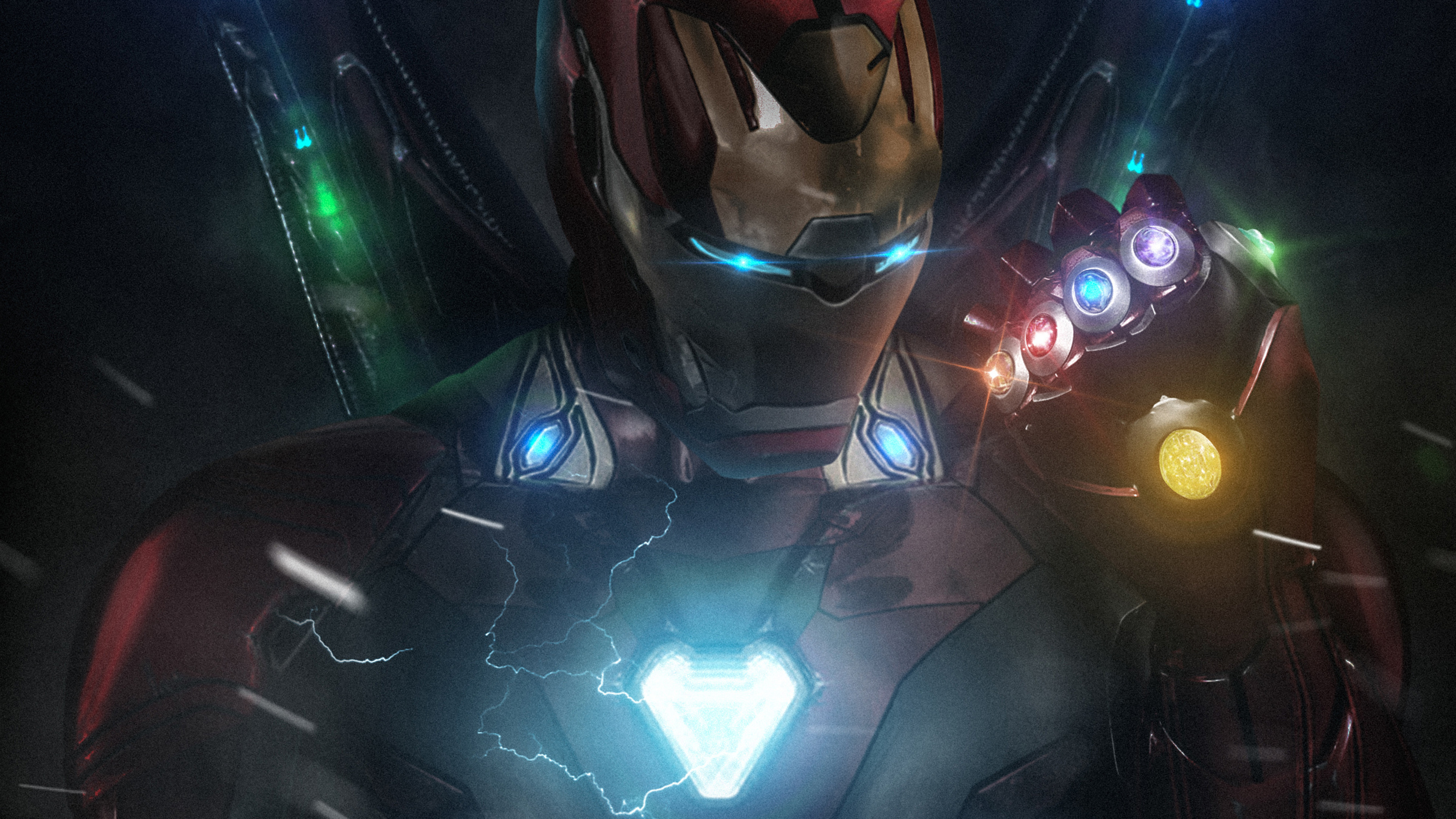 Iron Man, Infinity Stones, Avengers Endgame, 4K, #176 Wallpaper PC Desktop