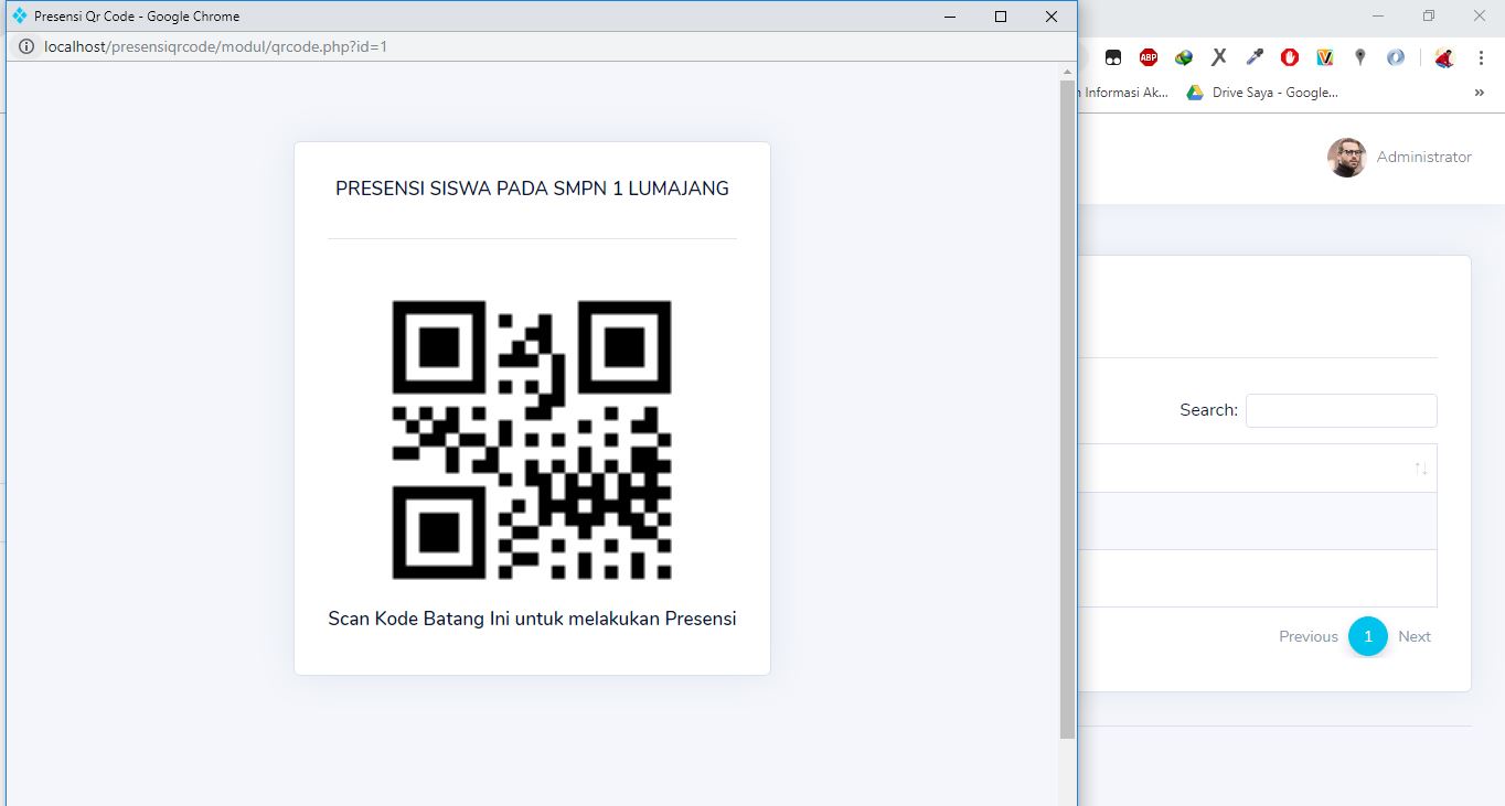 Implementasi presensi siswa menggunakan metode geofencing dan scan Qr ...