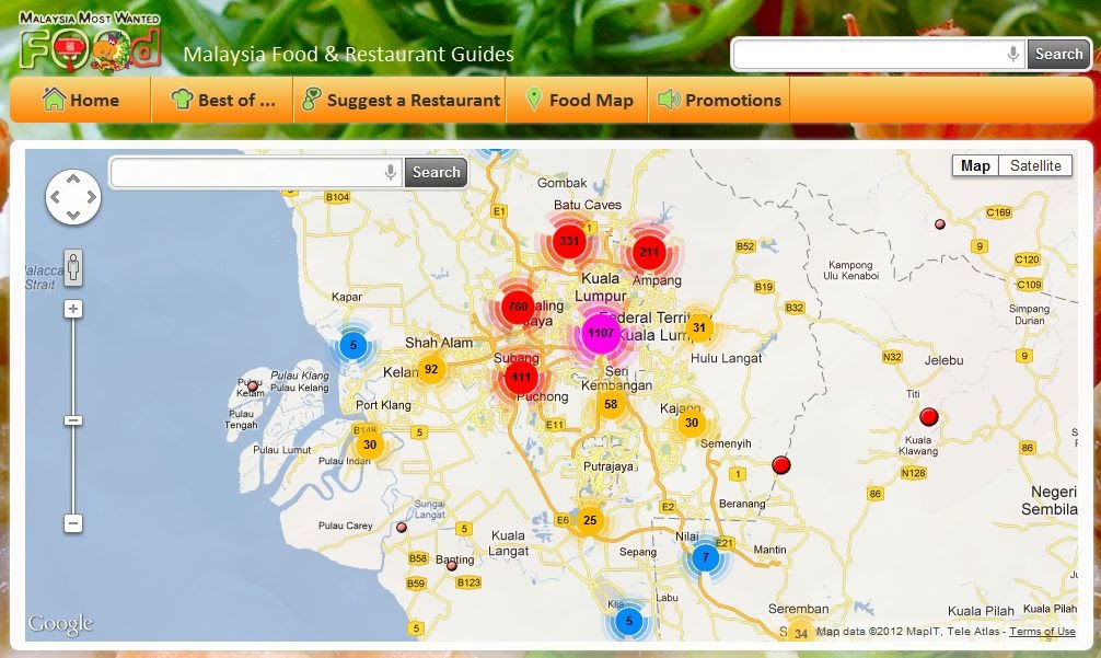 Malaysia Most Wanted: Food Hunting with Google Map