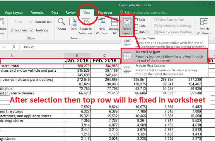 How To Manage Freeze Pane in Excel | HrTech-TutorialsPoint