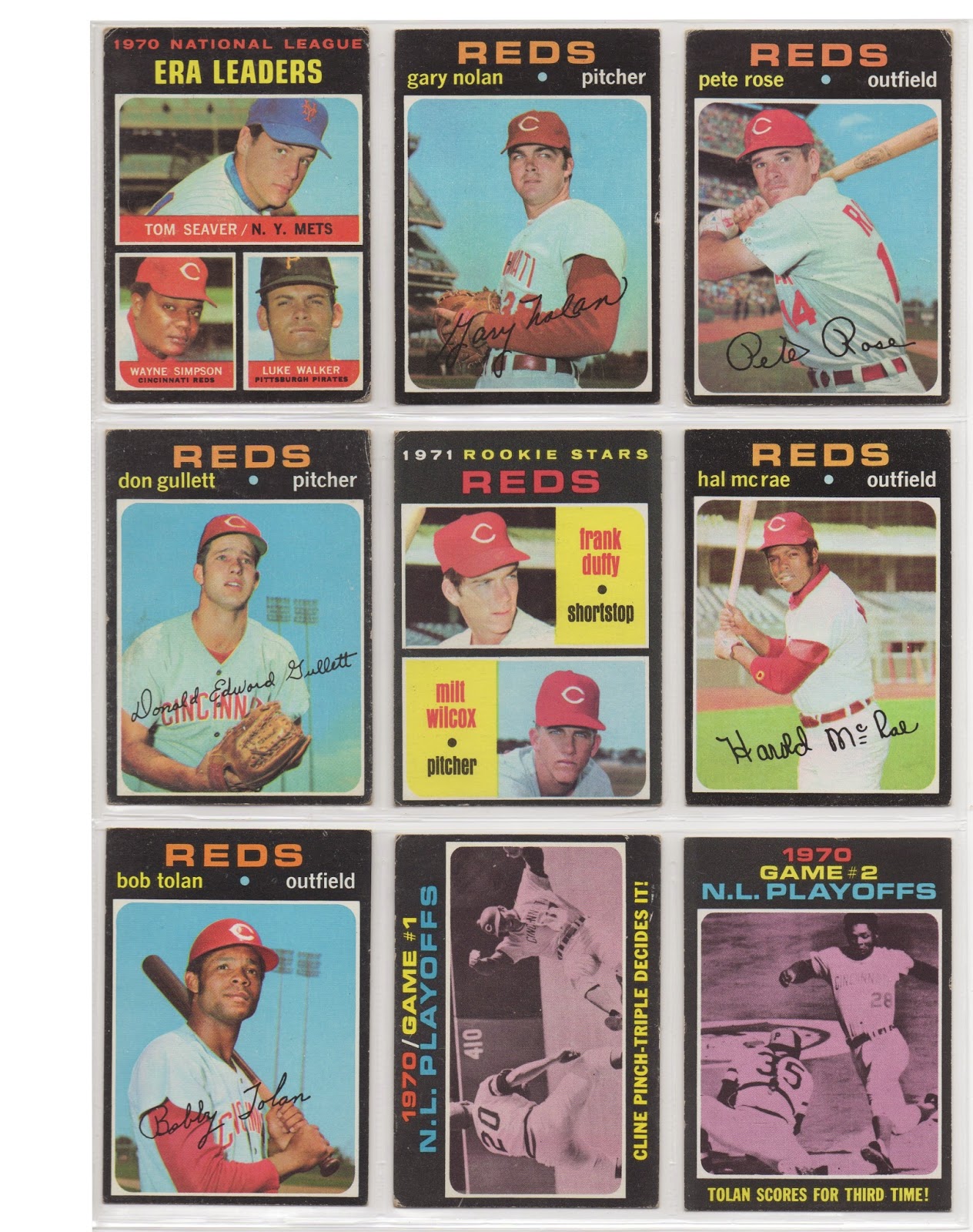 Cincinnati Reds Baseball Card Collector: 1971 Topps Cincinnati Reds ...