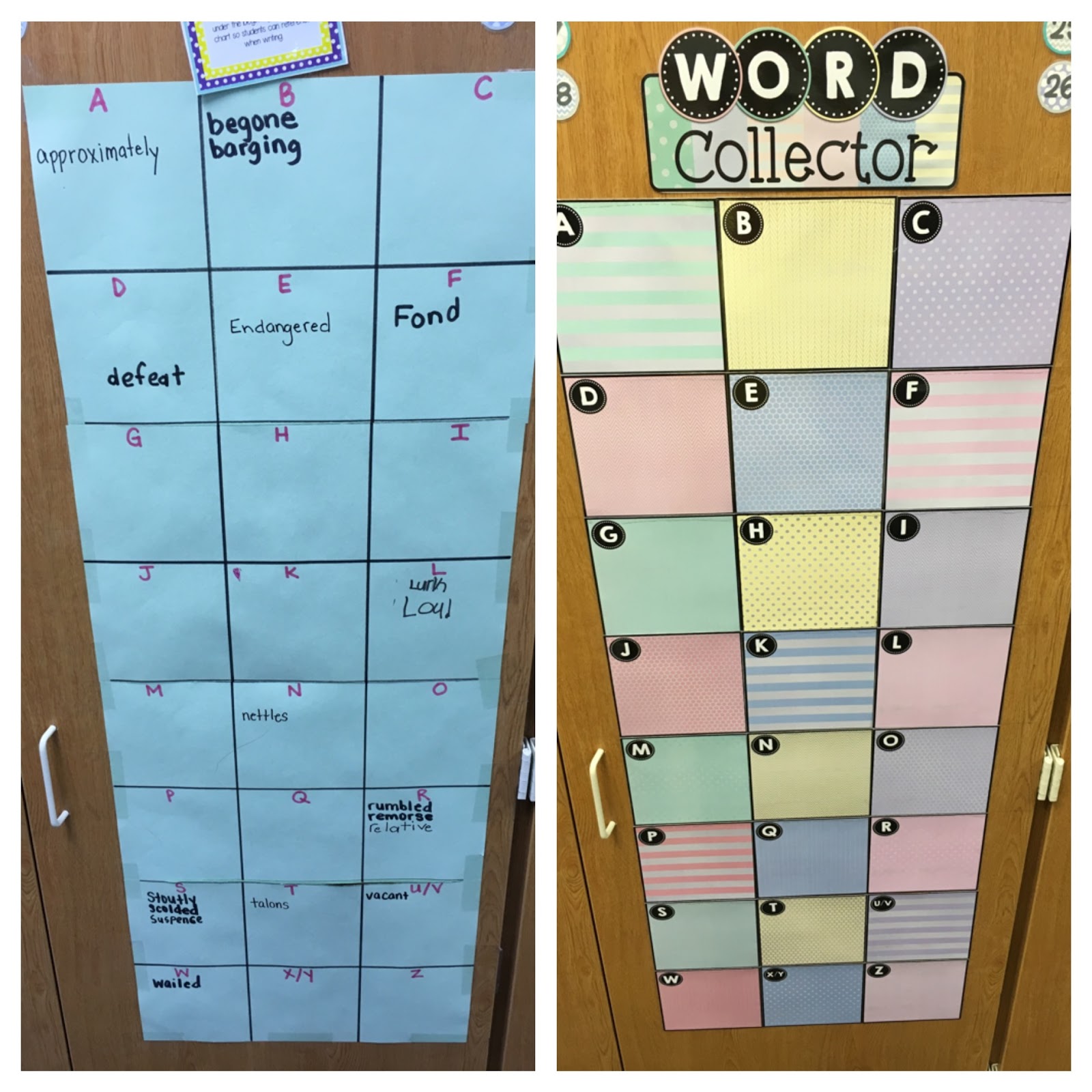 Mrs. Heeren's Happenings: Word Collector Display