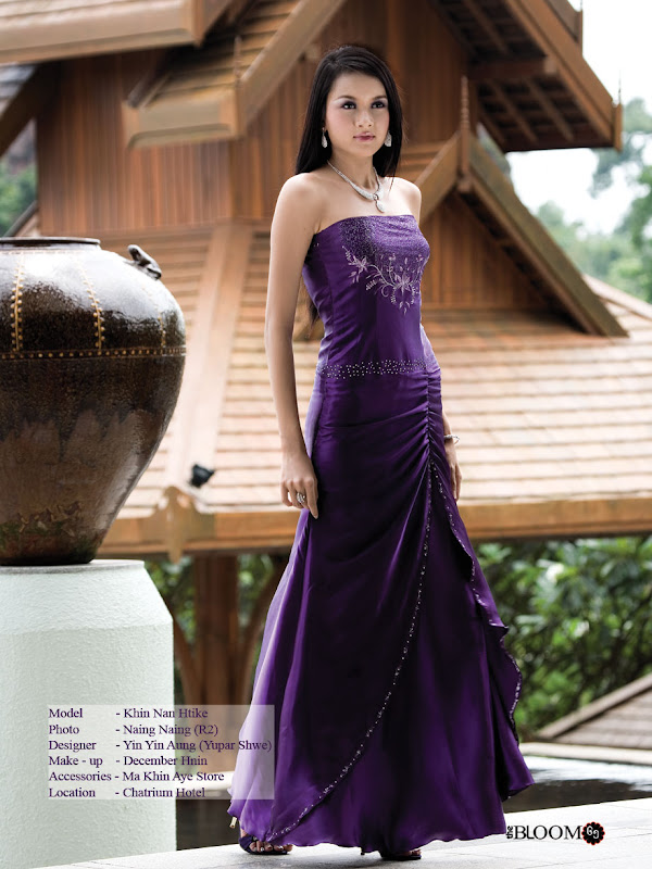 Arloo's Myanmar Model Gallery: Khin Nan Htike Vs Chan Chan - Evening Gowns Promo